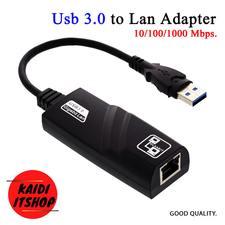 USB 3.0 to LAN adapter USB port to RJ45 Gigabit 10/100/1000 Mbps ...