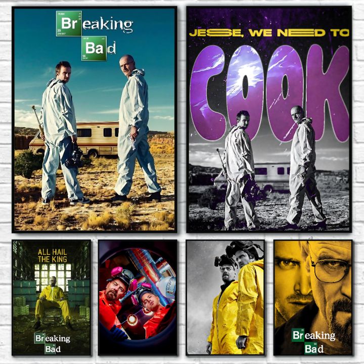 1PC Breaking Bad Poster Self-adhesive Art Waterproof Paper Sticker ...