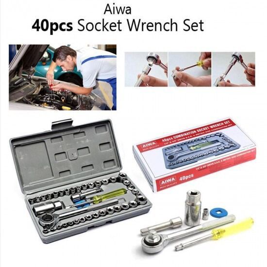 Original 40 Piece Toolkit Tool kit Combination Socket Ratchet Wrench ...