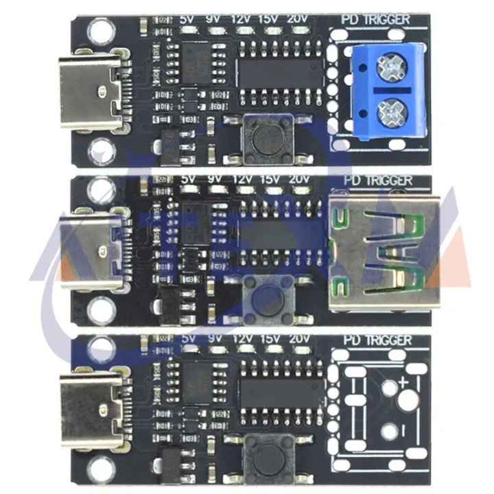 100W 5A USB-C Fast Charge Trigger Board Module PD/QC Decoy Board Fast ...