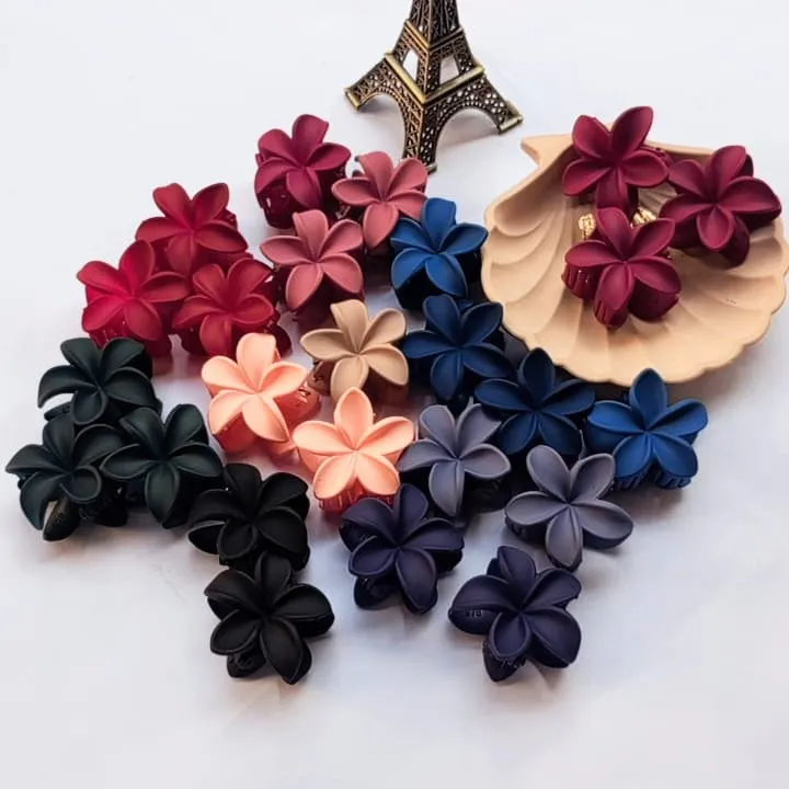 Matte Small Flower Claw Clips / 2-3-6 Pcs / Change your look in seconds ...