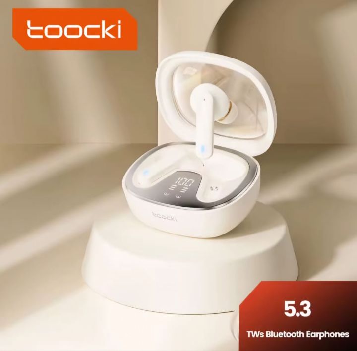 Toocki Wireless Bluetooth 5.3 Earphones IPX4 waterproof Digital display ...