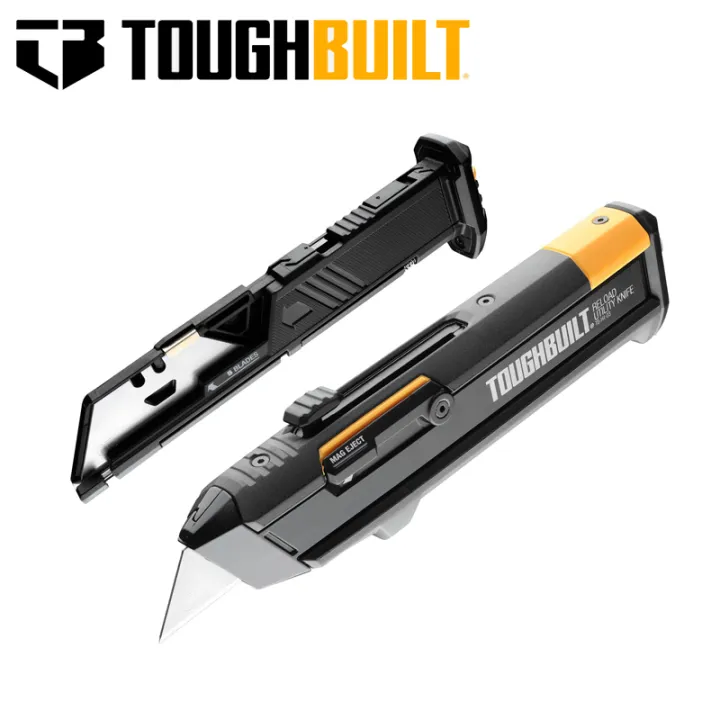 TOUGHBUILT TB-H4S2-03 Reload Utility Knife With 2 Blade Mags Hand ...