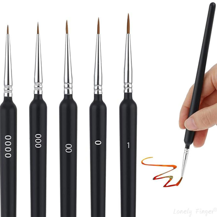 5/6/7/11Pcs Paint Brushes Set Artist Fine Detail Brushes for Miniature ...