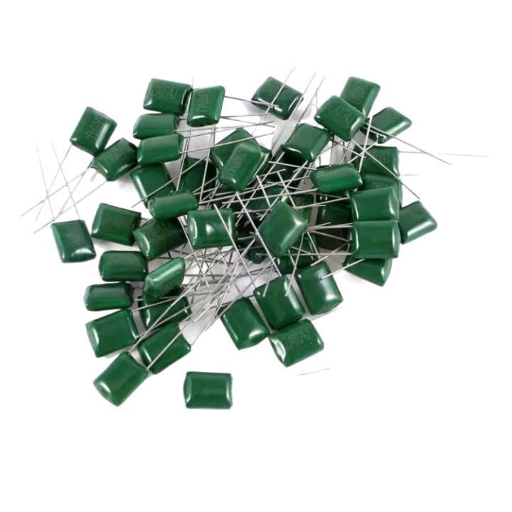 Capacitor Assortment - Mylar Polyester Film 2A104J Capacitor, 100Nf ...