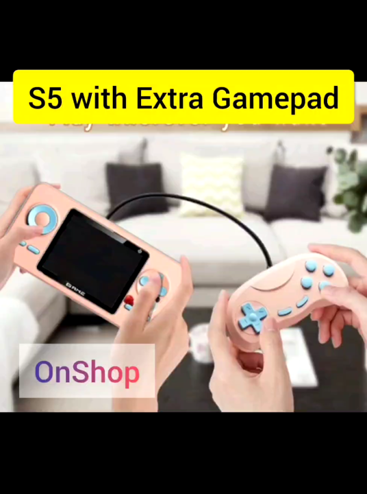 S5 Portable Video Retro Handheld Game Console with Extra Controller for ...