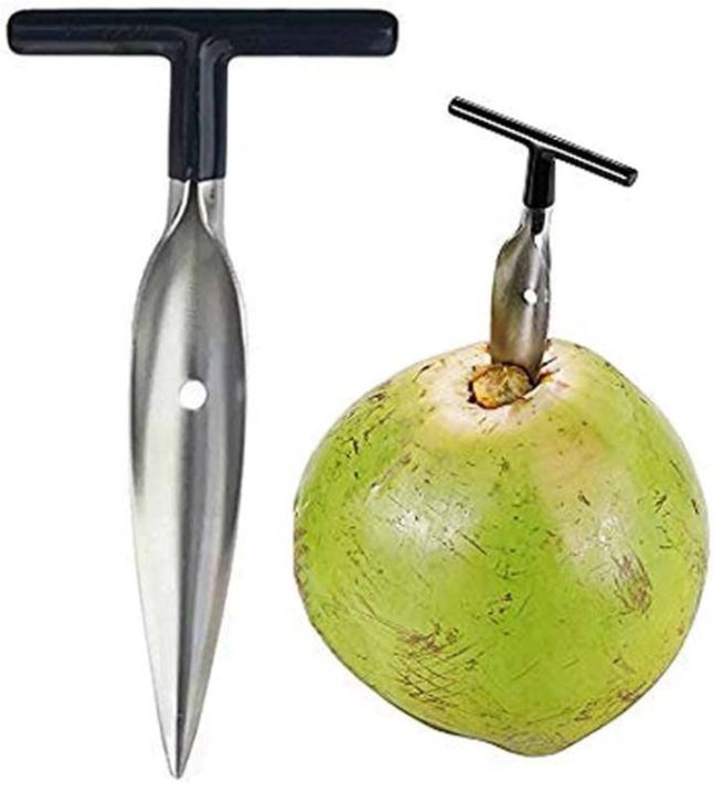Stainless Steel Coconut Opener Tool, Coconut Driller, Travel Coconut ...