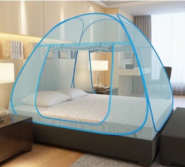 Double Bed Mosquito Net King Size (6.5 Feet X 6.5 Feet) Premium Strong ...