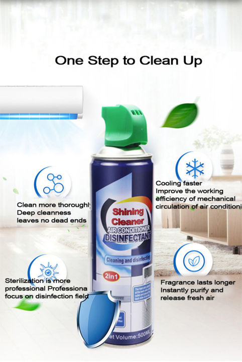 AC Cleaning Foam Spray -Air conditioner cleaner spray for home is safe ...
