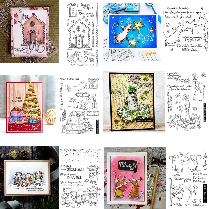 Cute Mouse Series Twinkle Little Star Stamps and Cutting Dies ...