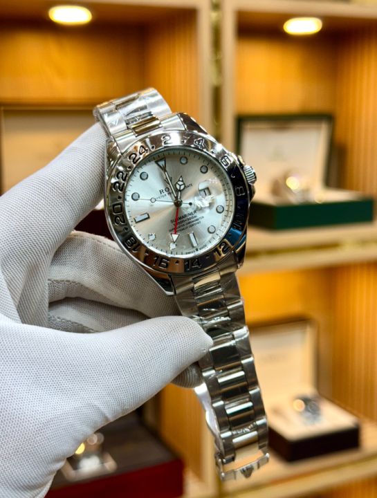 ROLEX (Second copy) Date working Rotateable bazel Open glass back like ...