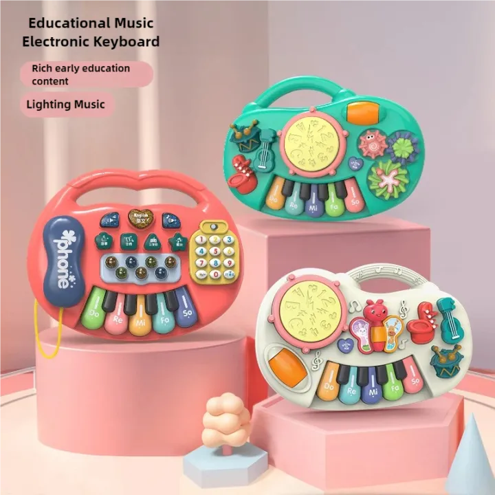 Baby Musical Toy with Animal Sound Kids Piano Keyboard Electric ...