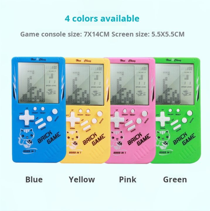 Big Screen Tetris Game Console Retro Retro Classic Children's Handheld ...