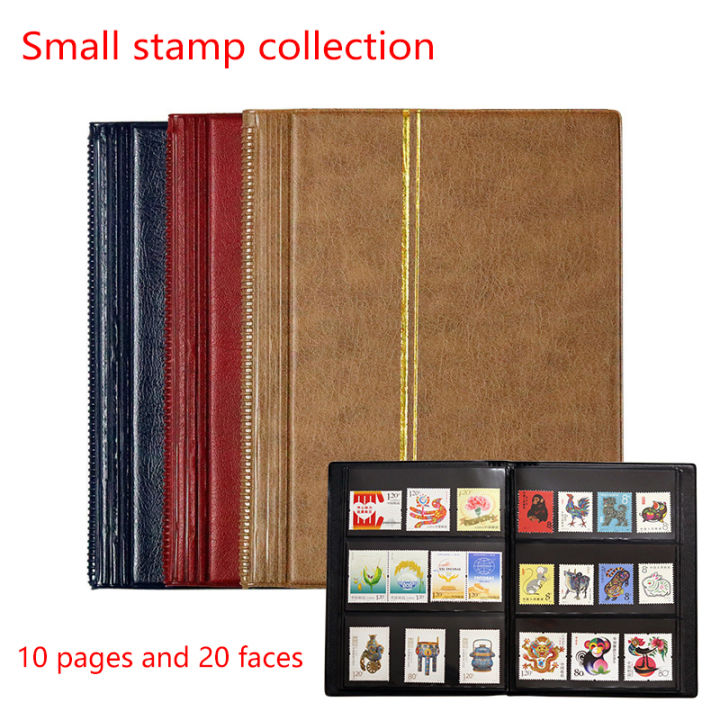 Postal Stamp Collection Album Book 10 Pages 20 Sheets Double Sided ...