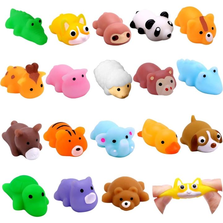 Mochi Squishy Toys Mini Jungle Animals Squishies Soft Squeeze Fidget ...