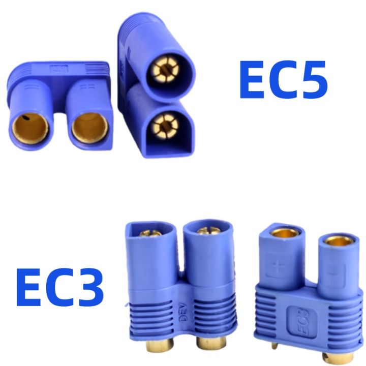 2 pairs/5 pairs EC5 EC3 Connector Kit Male/Female Bullet Gold Plated ...