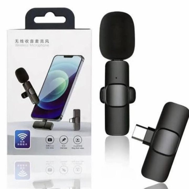 Wireless Mic K8 Microphone Vlogging mic with Microphone Accessories ...