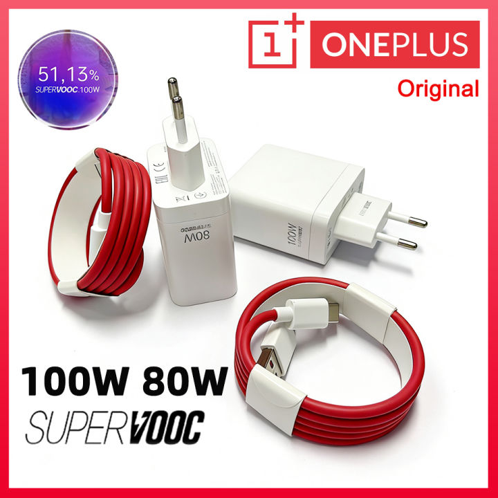 Original Oneplus SuperVOOC Charger Cargador 100W Oneplus Adapter EU 80W ...