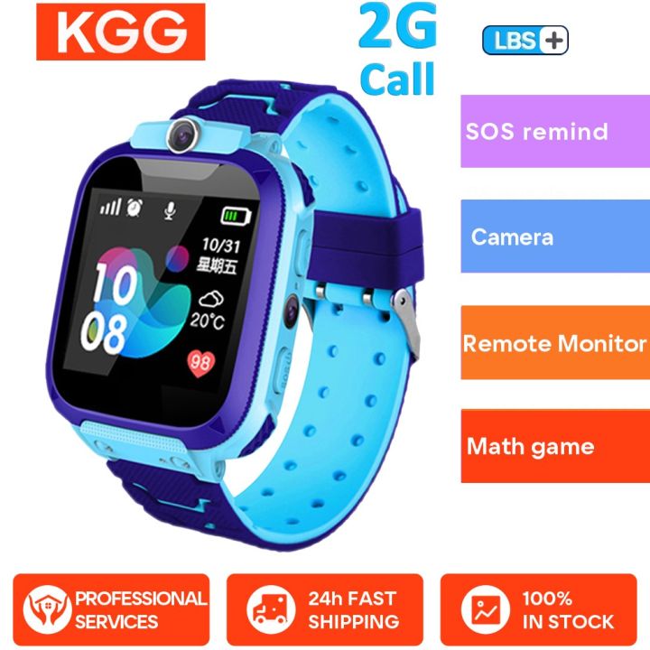 Q12 2G Kids Smart Watch SOS Photo Camera Phone Voice Call LBS Location ...