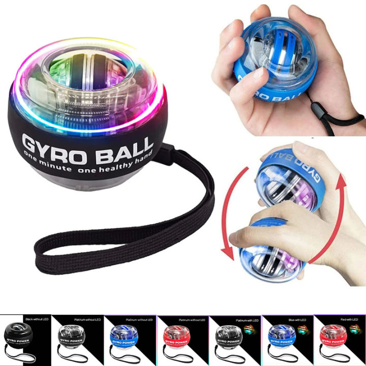 LED Gyroscopic Power Wrist Ball Self-starting Gyro Ball Gyroball Arm ...