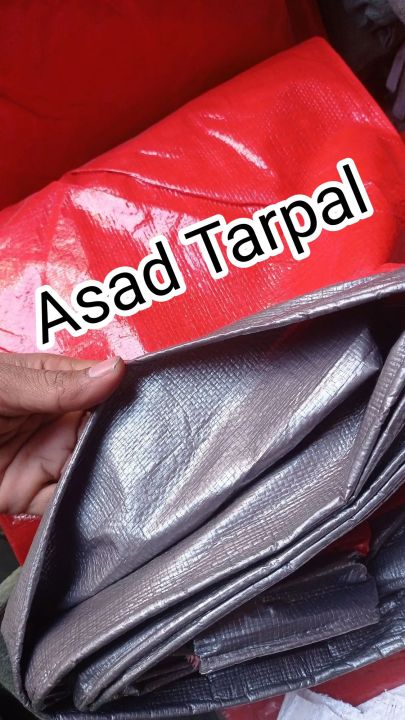 Double sheet coated waterproof plastic tarpal for shades and other ...