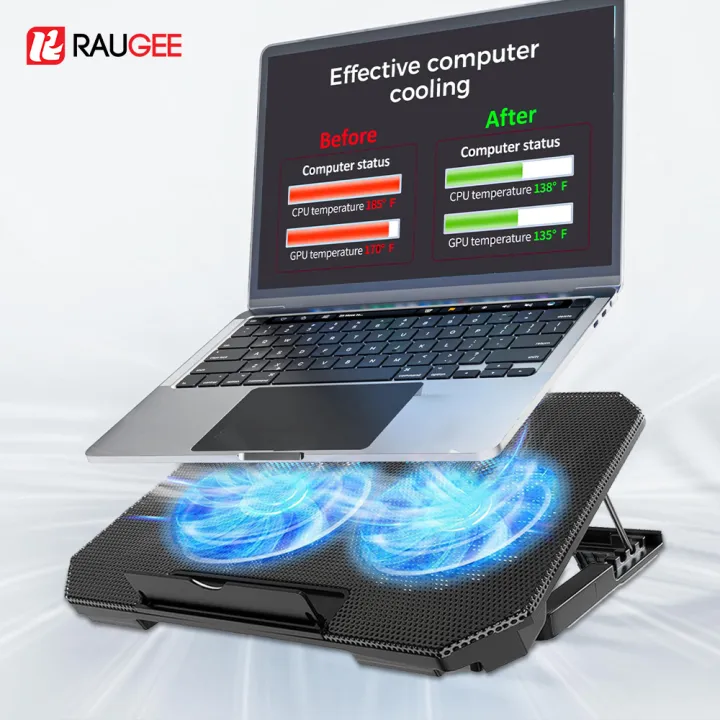 Q100 Gaming Laptop Cooler For 15 17 13.3 Inch Macbook Air Pro Dell ...