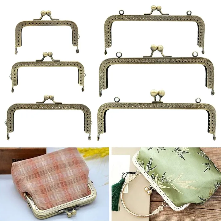 Mini Metal Purse Frame Kiss Clasp Bag Hardware Vintage Bag Kiss Clasp ...