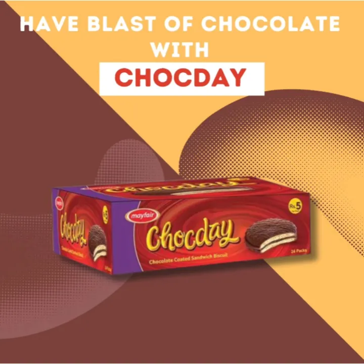 Mayfair Chocday Chocolate Coated Sandwich Biscuit ( 24 Snack Packs ...