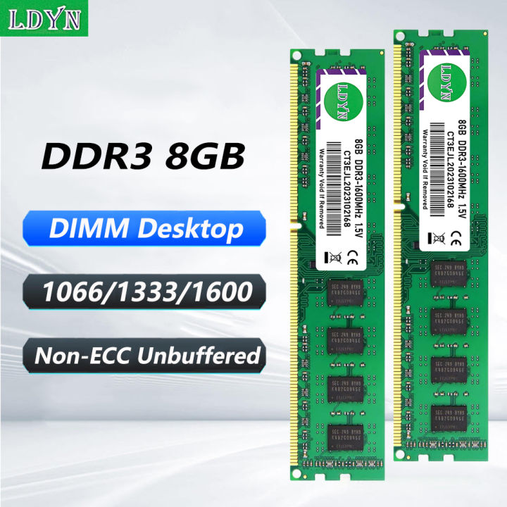 LDNY DDR3 8GB Desktop Memories Ram PC3 8500 10600 12800 1.5V 240Pin ...