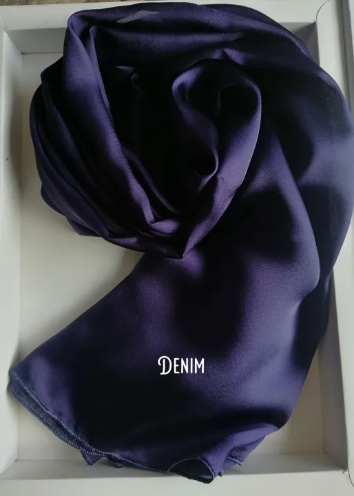 silk plain hijab scarf stoller in multi colours | Daraz.pk