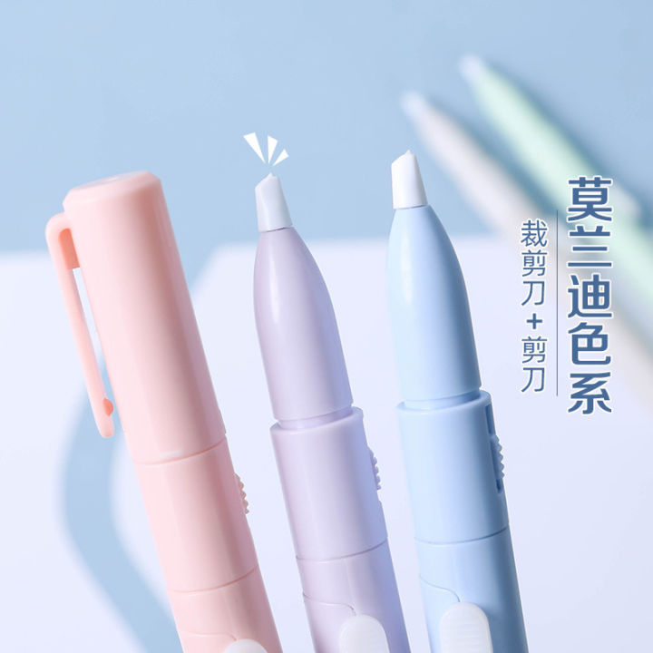 Mini Portable Folding Scissors Paper Cutter Knife 2 In 1 ...