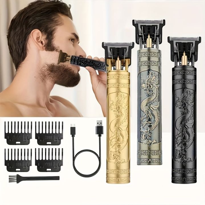 Professional Wireless Hair Clipper for Men Trimmer Set Beard Grooming ...