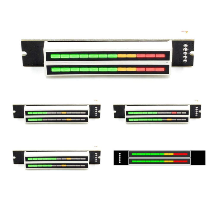 Mini Dual 12-bit LED Music Level Indicator Module Adjustable Light ...