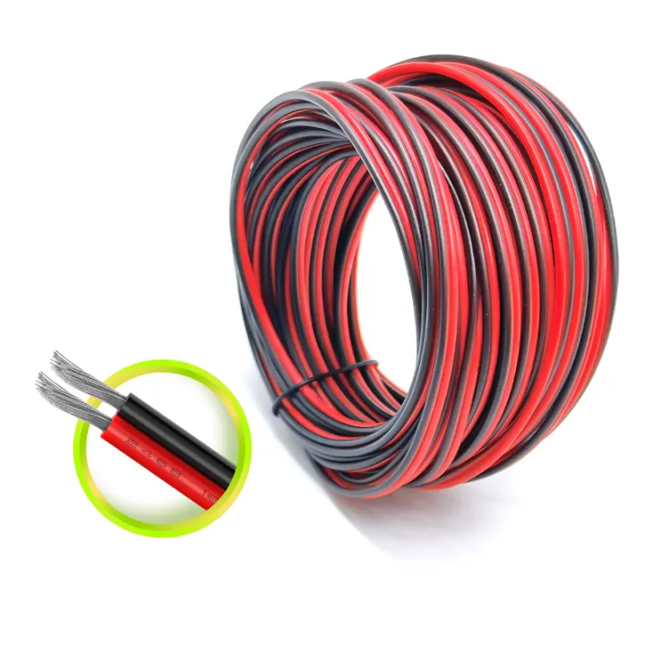10m 2 Pin Electrical Wire Tinned Copper 16/18/20/22/24/26/28/30 AWG ...