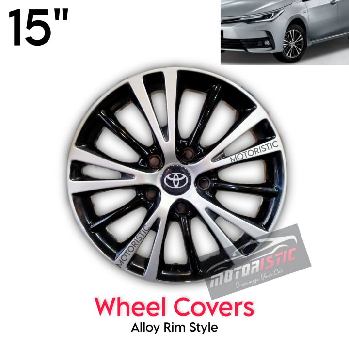 15 Inch Wheel Covers For toyota corolla alloy rim style double color Daraz.pk