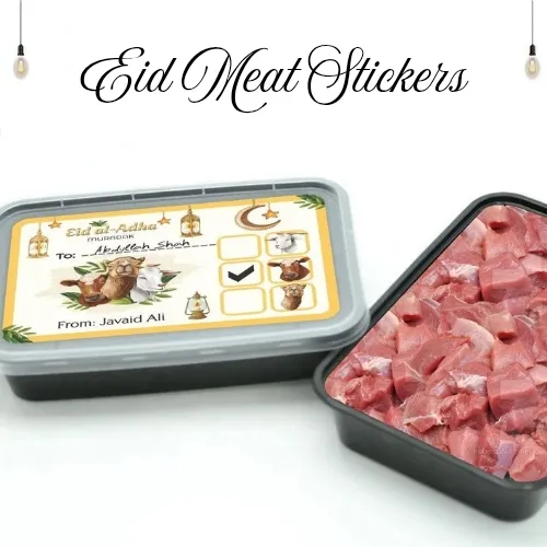 Make Meat Distribution easy and unique. Pack of 12 stickers .Keep your ...