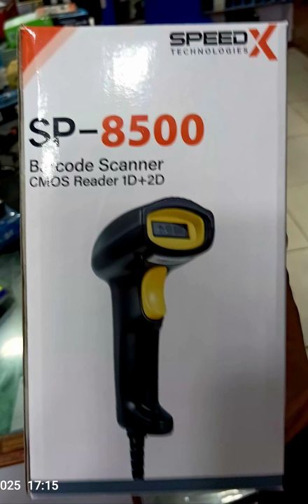 Speed-X 8500 1D + 2D Wired CMOS Barcode Scanner QR Code Reader | Daraz.pk