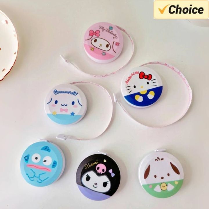 Girly Heart Hello Kitty Anime Kawaii Sanrio Measuring Clothes Tape Cute ...