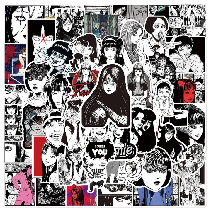 10/30/50pcs Tomie Junji Ito Stickers Horror Anime Sticker Aesthetics ...
