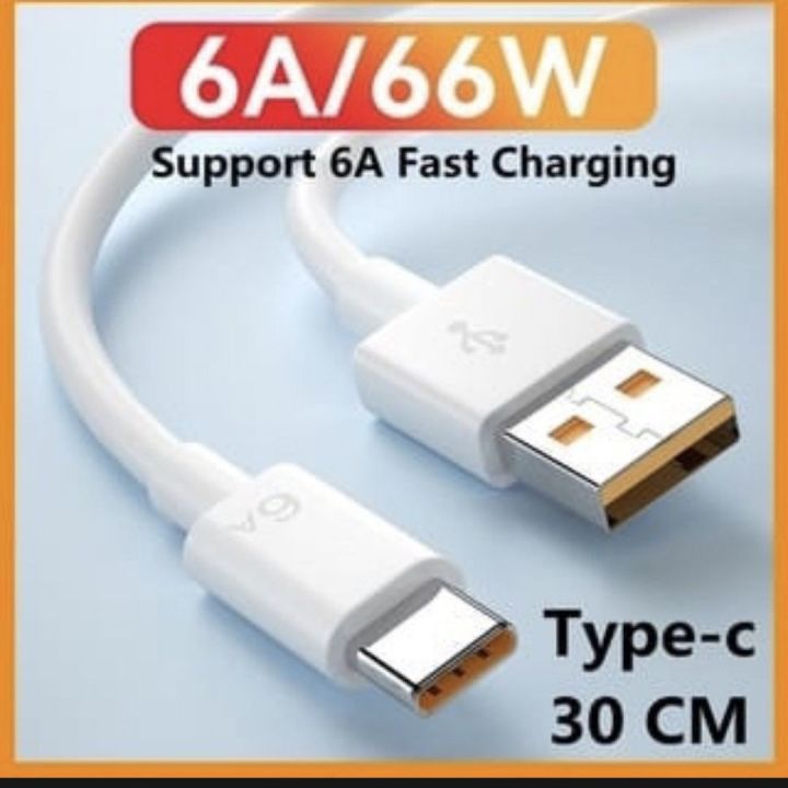Turbo Charge Cable Original 6A 33W USB-C Charger Cord – Fast Charging ...