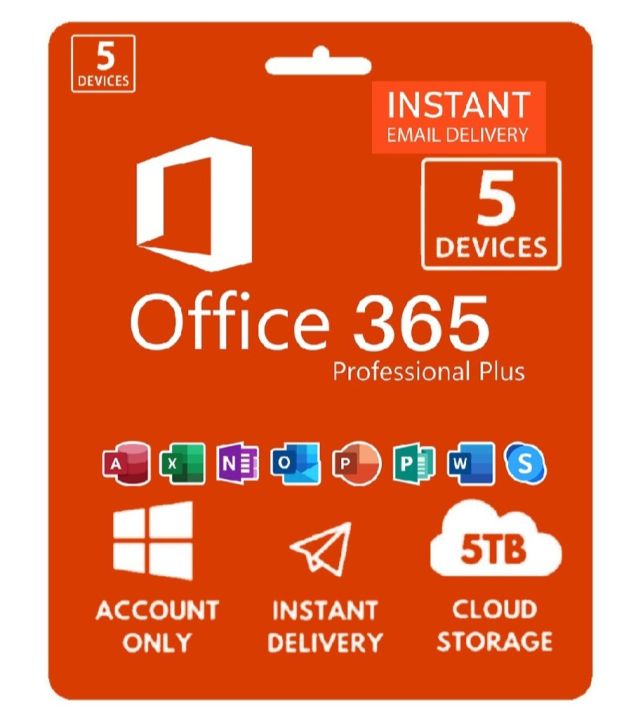Office 365 lifetime genuine Account up-to 5 devices instant delivery ...