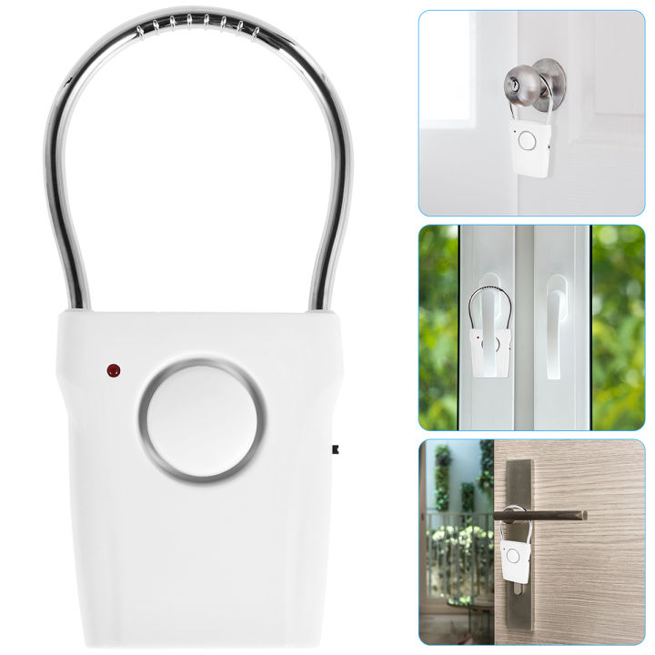 Smart Door Handle Alarm 110dB Door Security Alarm with Adjustable ...