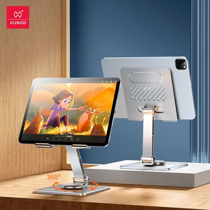 Xundd Tablet Holder iPad Desk Stand Adjustable Folding Tablet Bracket ...