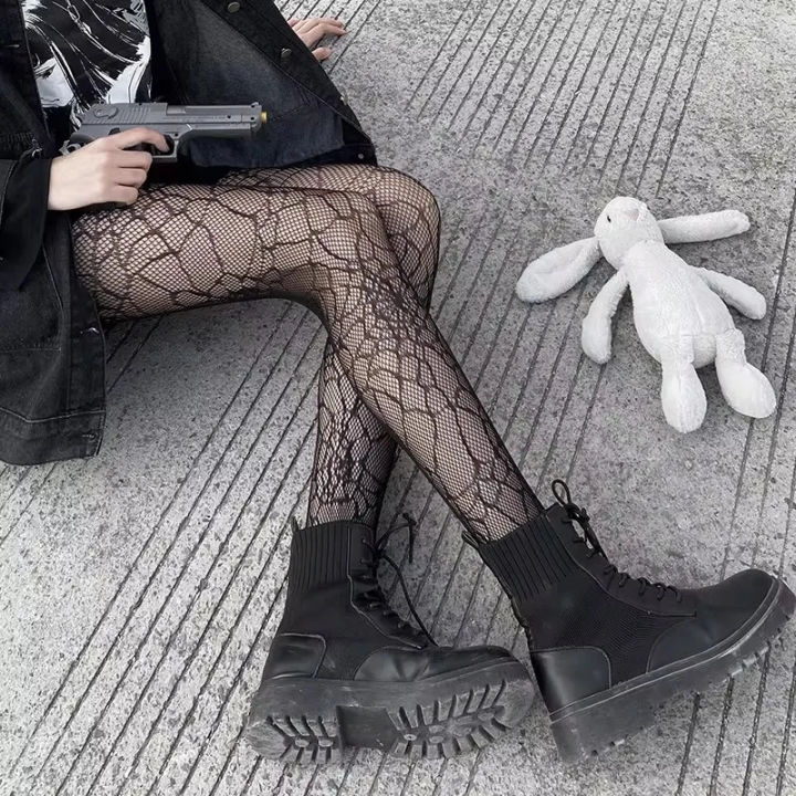 Daily Fishnet Stockings Lace Patterned Tights High Waist Pantyhose ...
