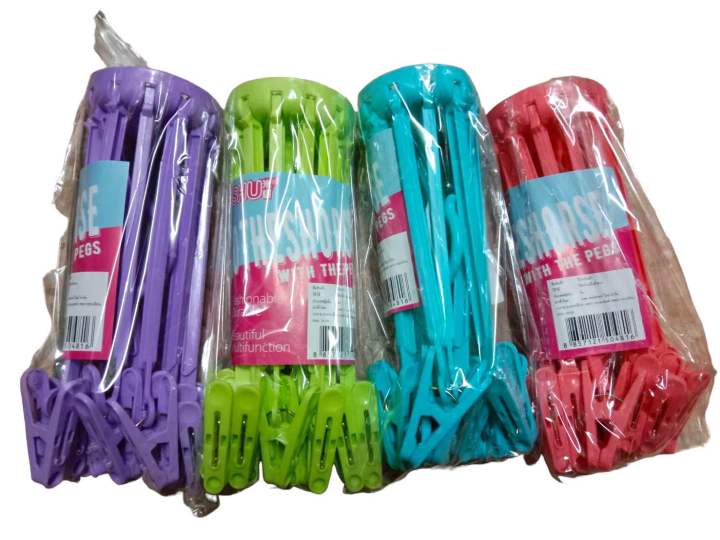 Clothesline clamps, underwear clamps, socks clamps, plastic clothesline ...