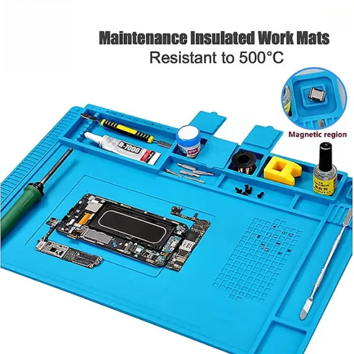 Magnetic Mat Silicone Repair Mat Circuit Board Soldering Pad Heat ...