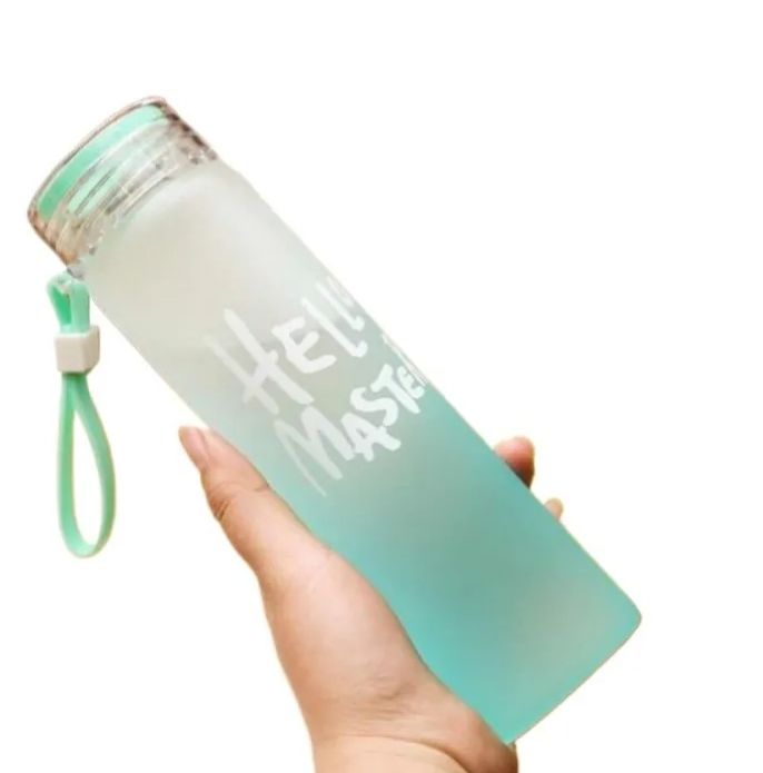 Hello Master Glass Water Bottle for School College Office 480 ml | Daraz.pk