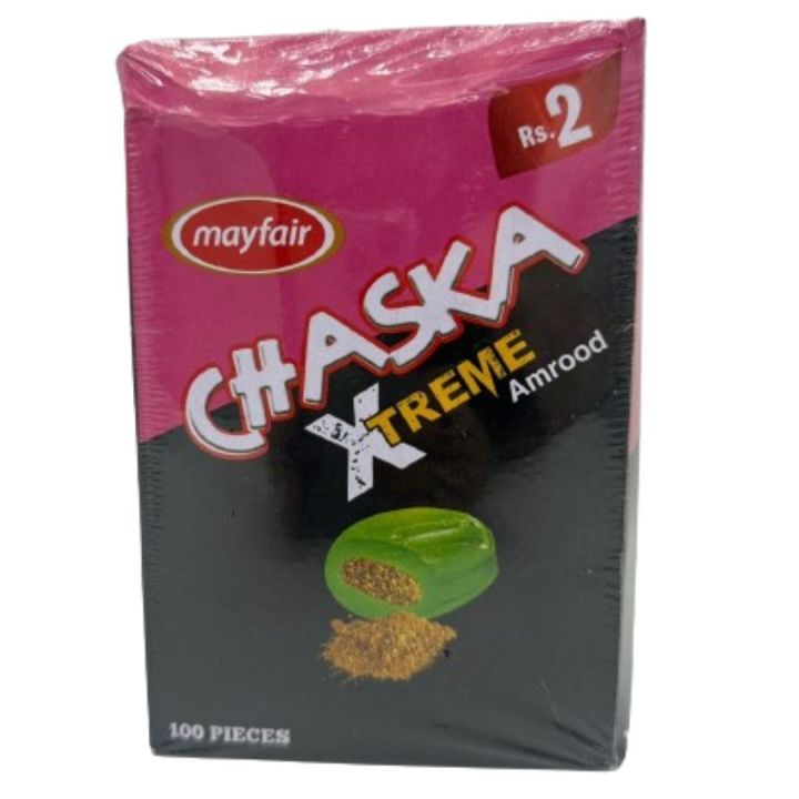 Mayfair Chaska Xtreme New Flavour Chaska Amrood 100 pcs | Daraz.pk