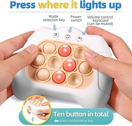 Pushit Pro: LED Super Bubble Pop Game - Light-Up Antistressor Fidget ...