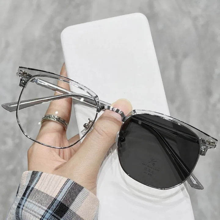 Photochromic Anti Radiation Glasses Metal Eyeglasses Frames Transition ...